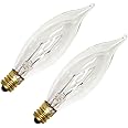 Westinghouse Decorative Flame Tip Light Bulb 15 W 100 Lumens Candelabra 3-5/8 in. Clear Card / 2 ...