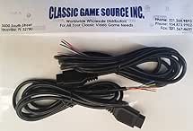 Amazon.com: Two 6FT 9 Pin Replacement Cable Cord Wires to Repair Atari ...