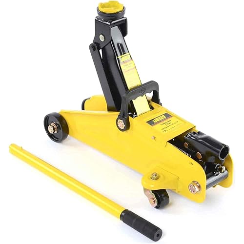 JEGS 2-Ton Hydraulic Car Floor Jack - 4,000 LBS Lift Capacity, Lift ...