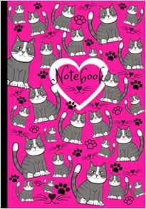 Notebook Cute Cats 6" x 9" Lined Journal: Composition Book for Cat ...
