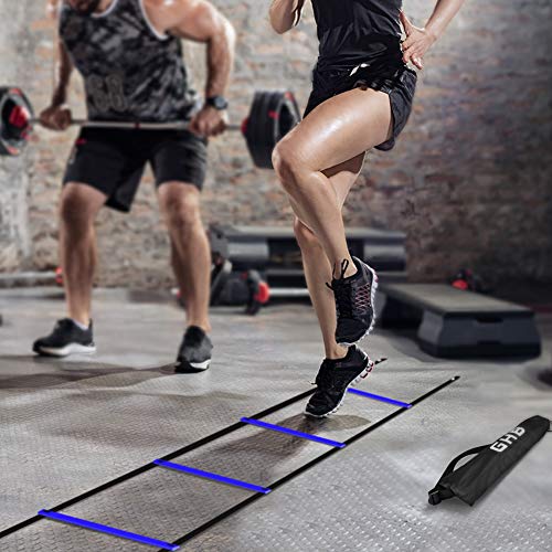GHB Pro Agility Ladder Agility Training Ladder Speed 12 Rung 20ft with Carrying Bag… | Pricepulse