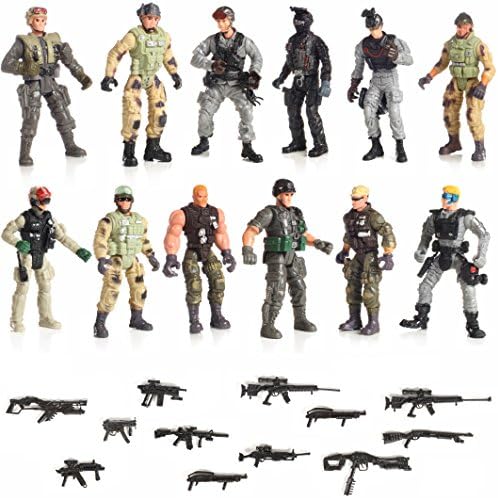 IQ Toys US Army Men and SWAT Team Special Forces Action Figures Set of ...