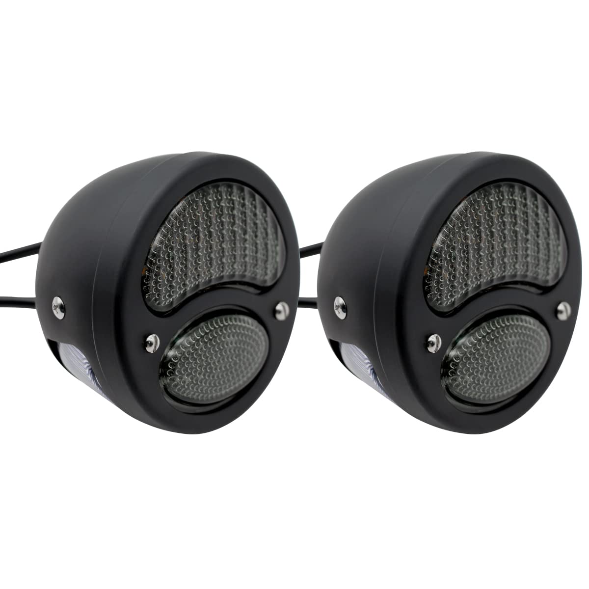 2X Vintage Duolamp LED Tail Light 12V Rear Stop Indicator with Running ...