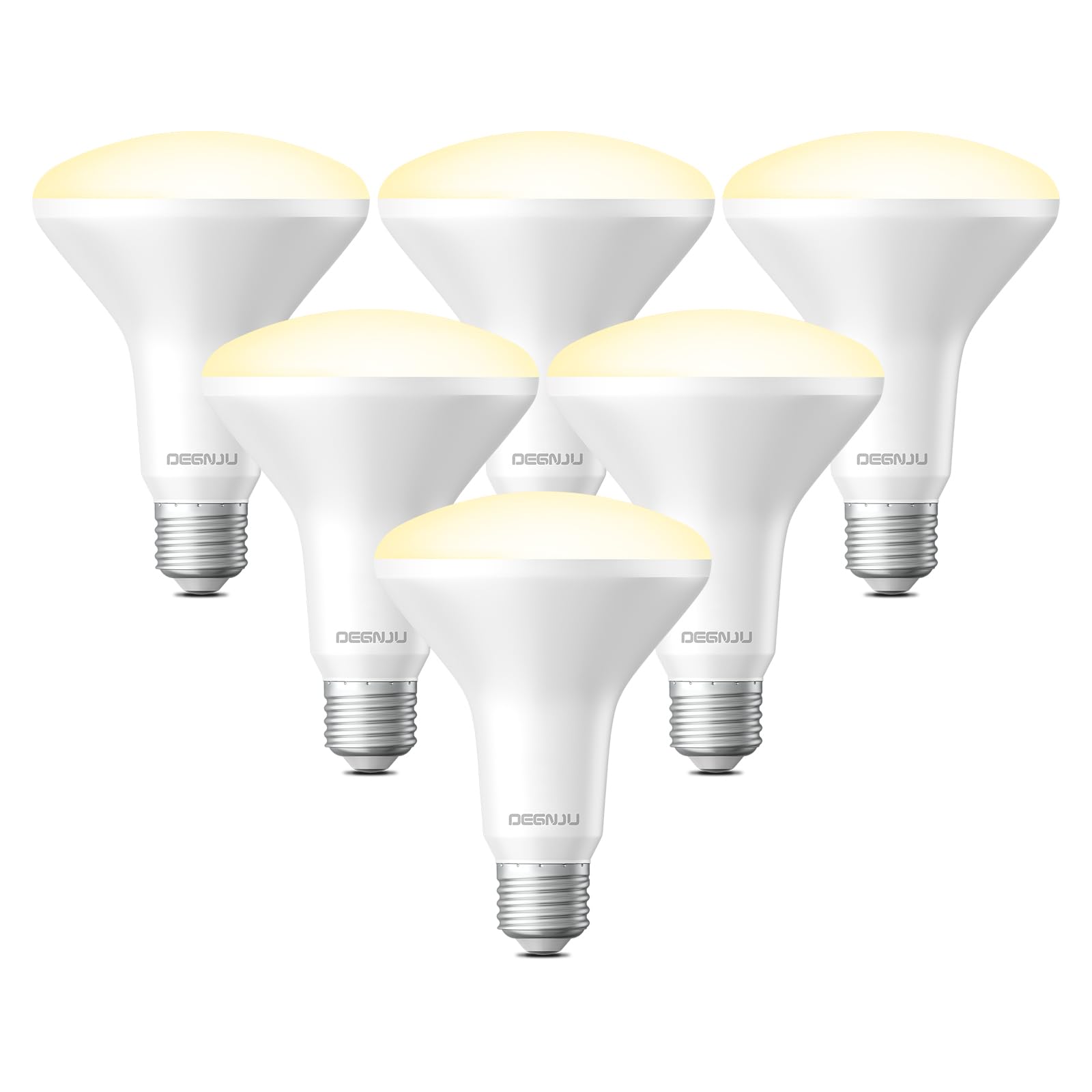 DEGNJU BR30 LED Bulb, Dimmable Flood Lights Indoor CRI80 7W Equivalent ...