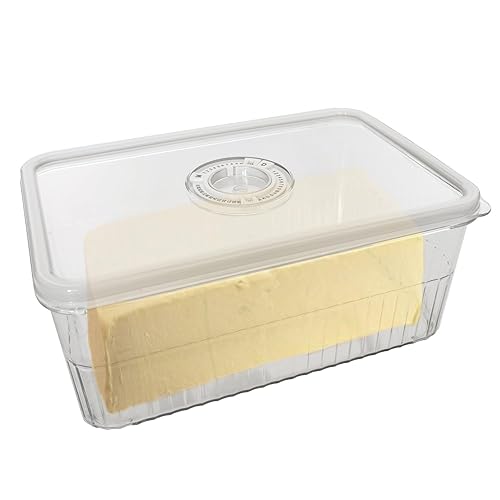 Cheese Container with Airtight Lid and Time Recording - Fridge Cheese ...