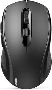 Amazon.com: Bluetooth Wireless Mouse, TECKNET 3 Modes Bluetooth 5.0 & 3 ...