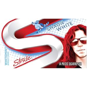 Amazon.com : Stride Shaun White Gum, 14-Count (Pack of 12) : Chewing ...