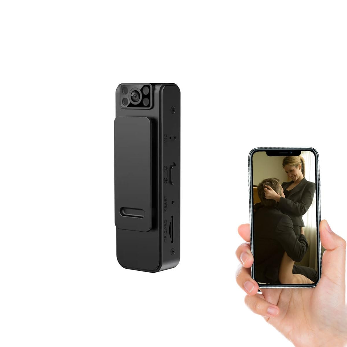 X W EI UNION Mini Body Camera with Audio and Video Recording Wearable ...