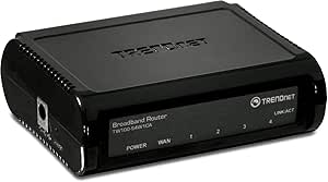 Amazon.com: TRENDnet 4-Port Broadband Router, 4 x 10-100 Mbps Half-Full ...
