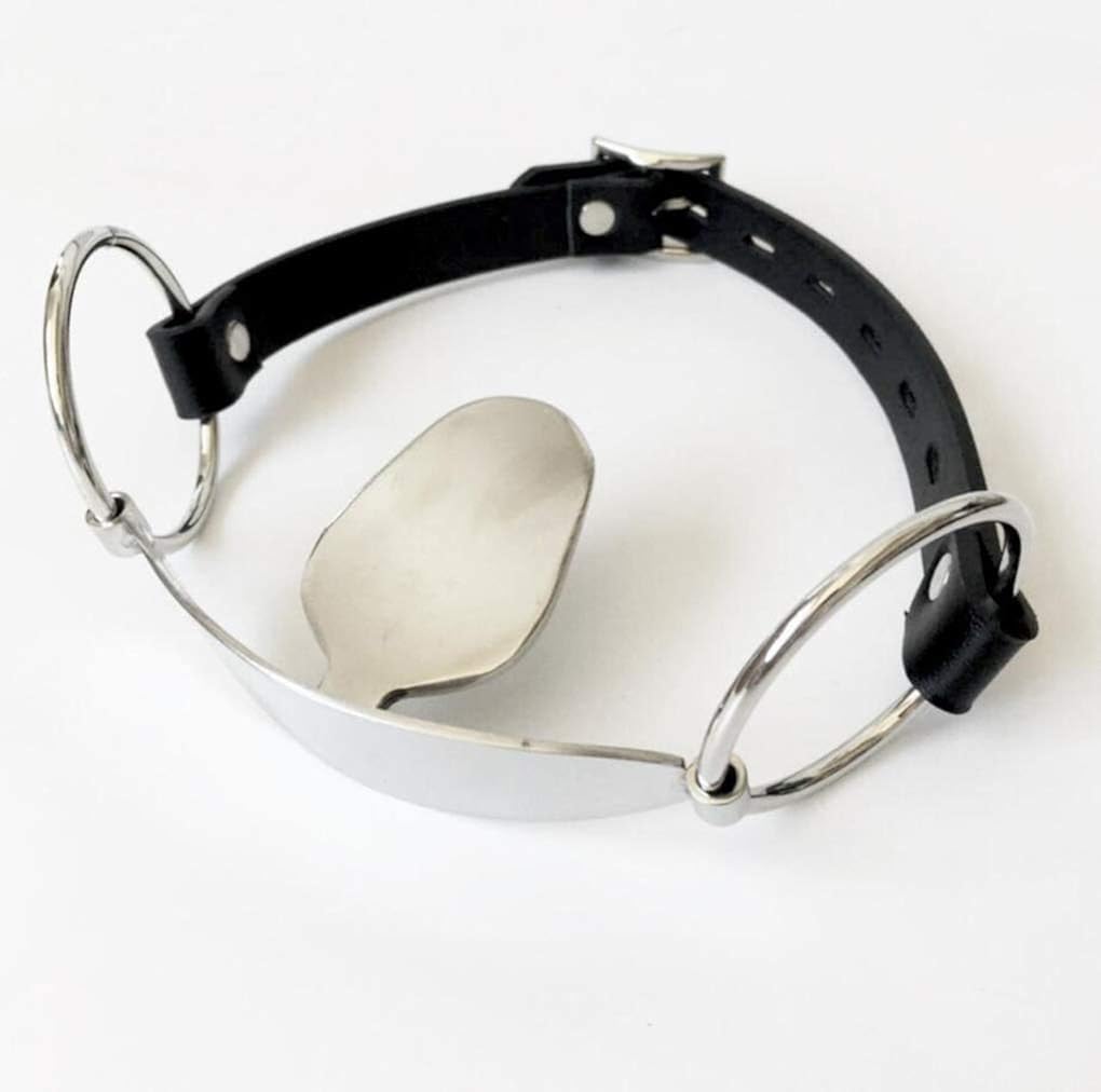 XBXDM Metall Bondage Mundknebel, Edelstahl Knebel Gag Abschließbar Ballknebel Mit Verstellbares ...