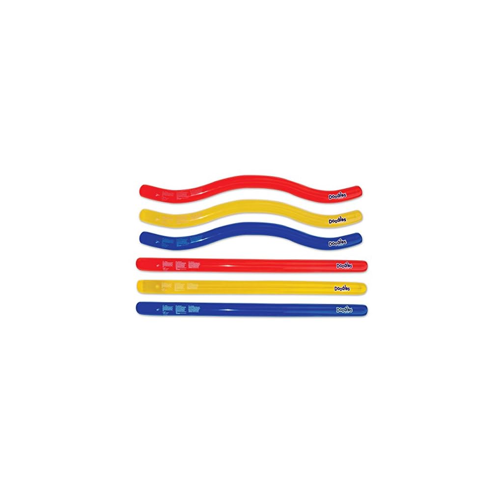 Swimline Doodles Inflatable Pool Noodle Float, 6 Count - Kids Swim Lessons