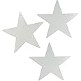 Amazon.com: Fun Express Silver Cardboard Stars - Party Decor - Wall ...