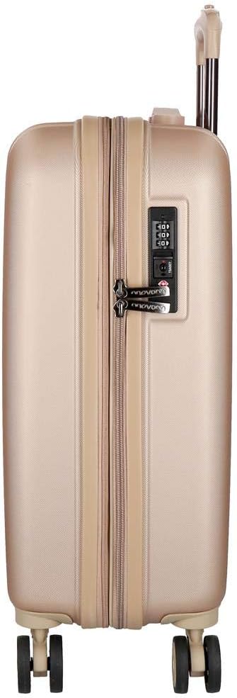 Movom Wood Beige Cabin Suitcase 40 x 55 x 20 cm Rigid ABS TSA Lock 38 ...