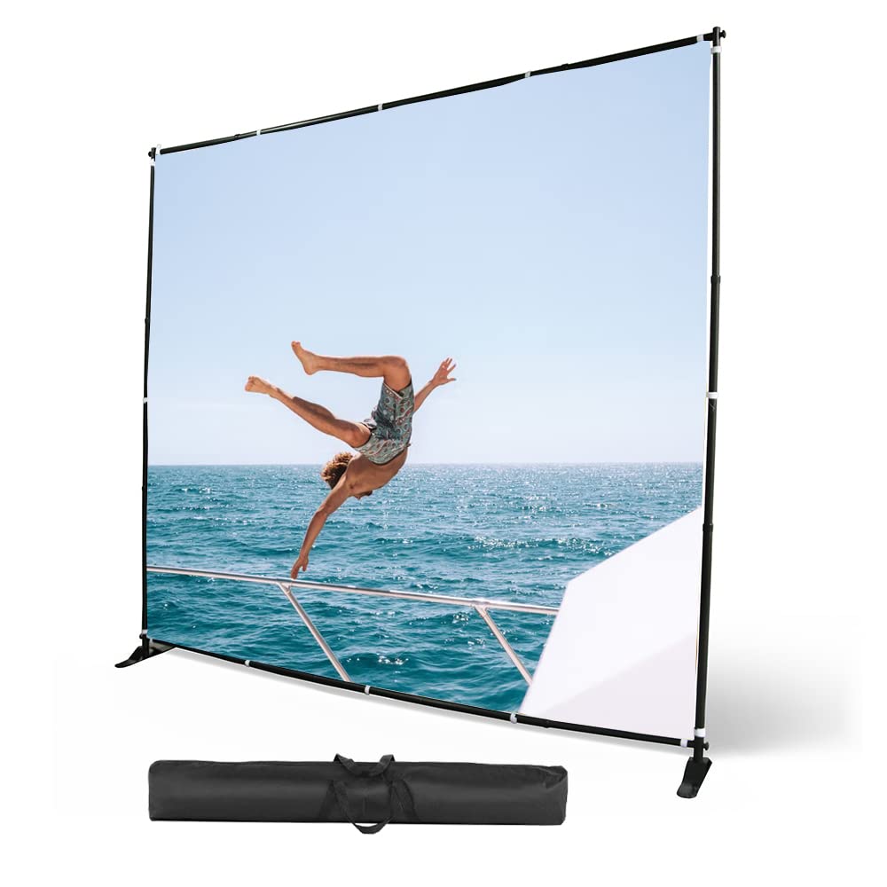Displayfactory Backdrop Banner Stand 8 X 8 FT Adjustable Height ...