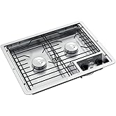 Amazon.com: Dometic DROP-IN COOKTOP - Two Burner Cooktop Cast Iron/Flat ...
