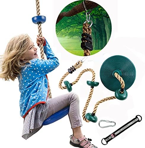 Virtetic Climbing Rope Tree Swing with Platforms and Disc Seat for Kids ...