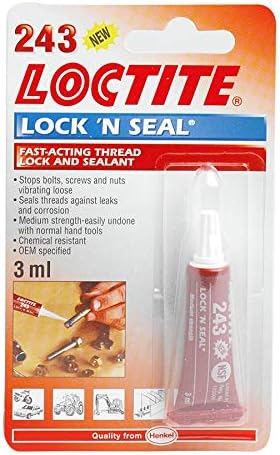 Loctite 243 Lock 'n' Seal Fast Acting Thread Lock and Sealant - 3 ml ...