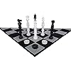 MEGACHESS Giant Chess Set - 49 Inch Tall King with Giant Checkers Set ...