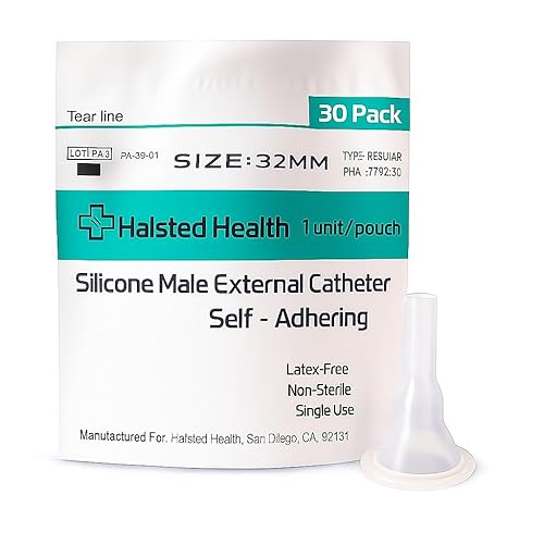 Silicone Male External Catheter, Self-Adhesive, Kink Resistant ...