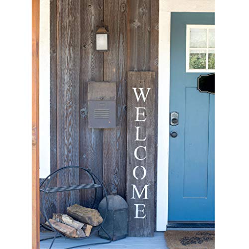 BarnwoodUSA | Farmhouse Rustic Welcome Sign for Front Porch | 5ft Front ...
