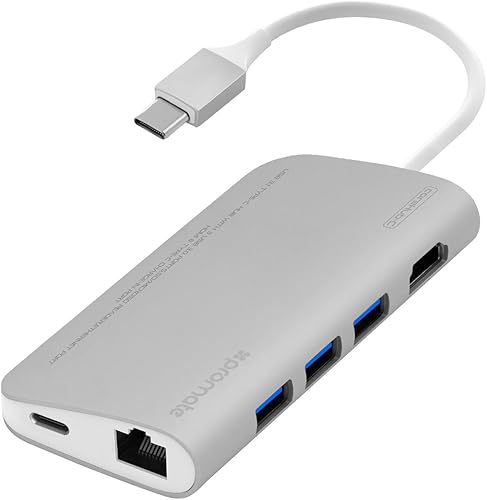 سعر Promate Usb-c To 3-port Usb 3.0 Hub With Hdmi 4k Output, Sd/microsd ...