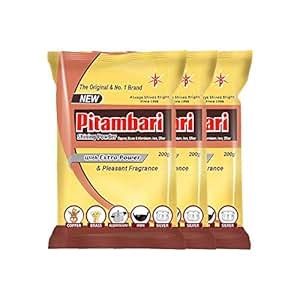 Amazon.com: Pitambari Shining Powder - 200g (Pack of 3): Home & Kitchen