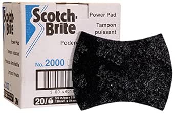 3M 2000 Scotch Brite Power Pad (5.5 in x 3.9 in), (Packs 20): Amazon.in ...
