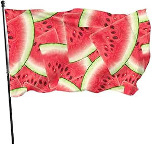Seasonal Watermelon Garden Flag, Family Party Flag 3 X 5 ft Decorations ...