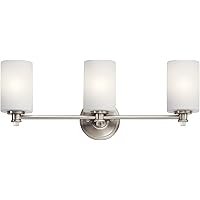 Kichler Joelson 14" 2 Light Vanity Light with Satin Etched Cased Opal ...