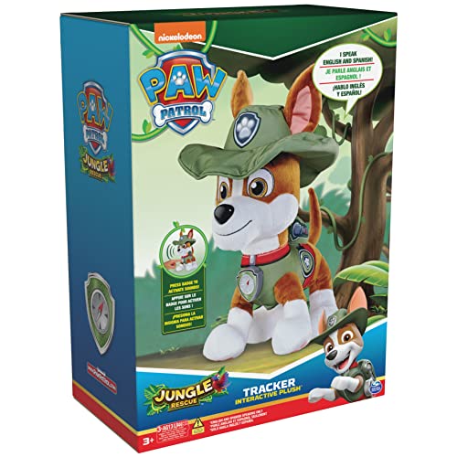 Paw Patrol Talking Tracker 12-Inch Tall Interactive Plush Toy with ...