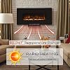 HCB Electric Fireplace 36 Inches,Wall Mounted Fireplace Heater 750 W ...