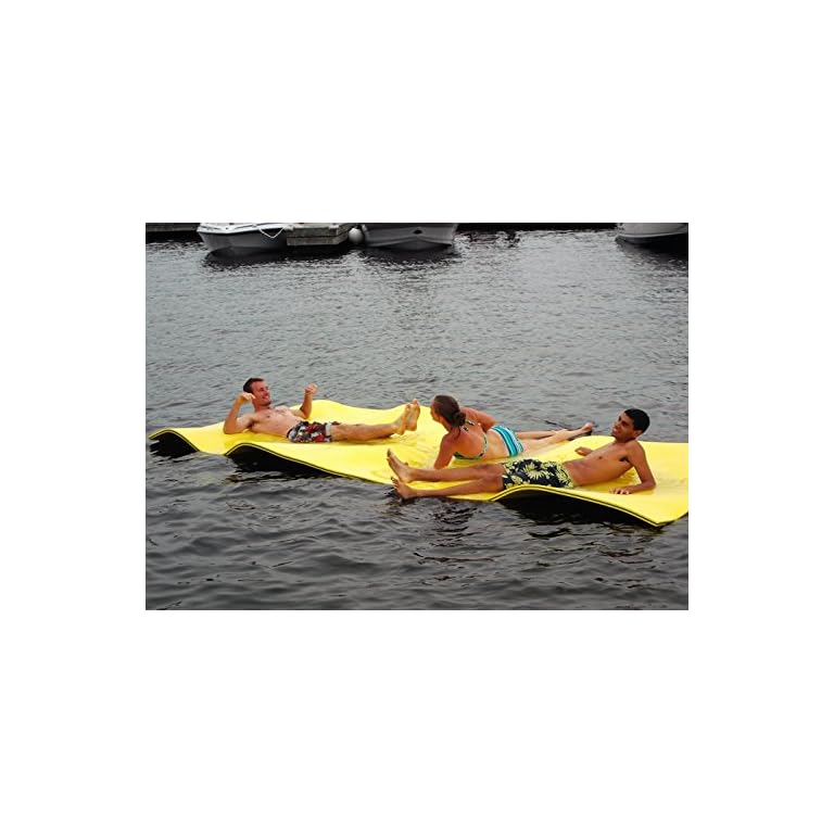 WateRaft Giant The World's Best Water Toy & Raft, Yellow, 6' x 18' x 1. ...