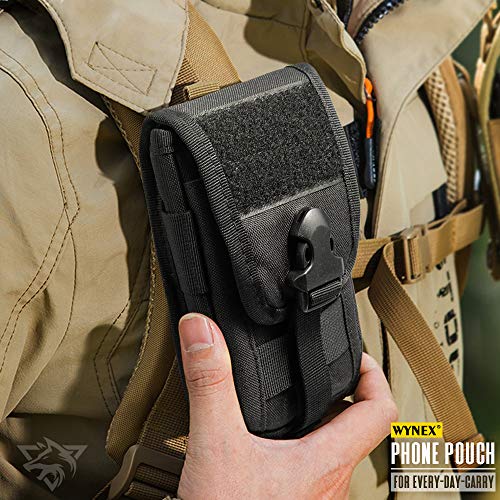 WYNEX Tactical Phone Pouch Molle, Smartphone Holster Bag EDC Utility ...