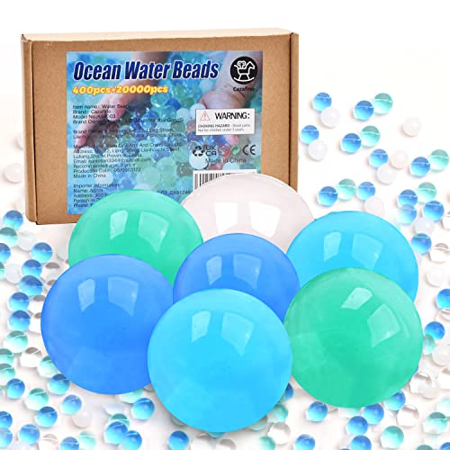 Cazafino Ocean Water Beads 300 Large & 20000 Small Water Beads Non ...