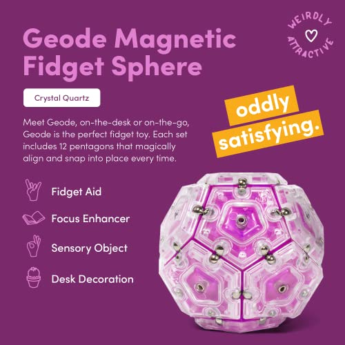 Speks Geode Sphere Magnetic Fidget Toy for Adults | Quiet Adult Sensory Toy for Stress Relief ...
