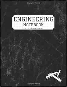 Engineering Notebook 8.5 x 11: Graph Paper | Quad Ruled 5x5 | 100 Pages ...