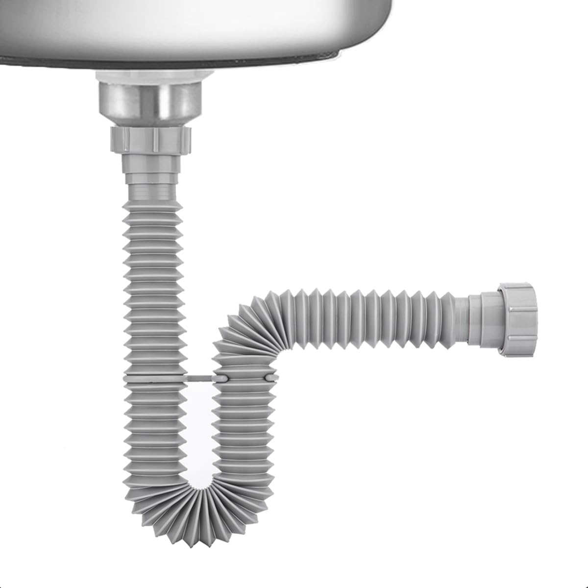 Mua Flexible Sink Drain Pipe, 1-1/2 P-trap with Adapter, Expandable ...