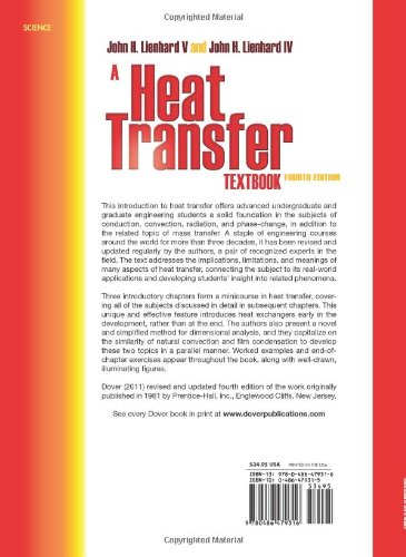 A Heat Transfer Textbook: Fourth Edition (Dover Civil and Mechanical ...