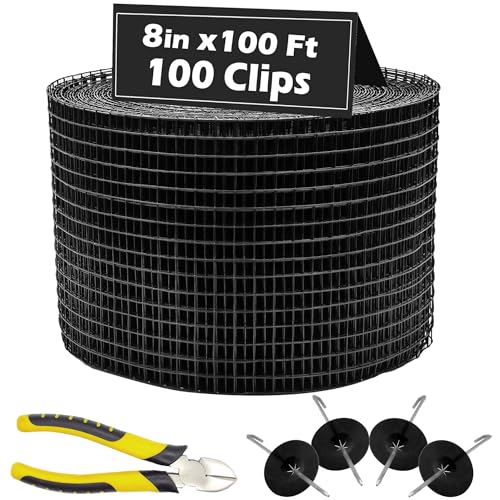 PROLEE 8 Inch X 100FT Solar Panel Bird/Critter Guard Anti-Rust with 100 ...