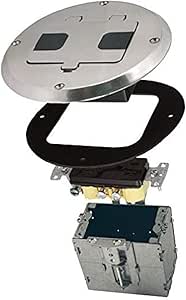 Hubbell-Raco 6239 Floor Kit with Recessed Duplex 15A TR Device and ...