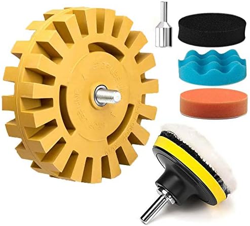 Car Decal Adhesive Removal Tool Kit, 8 Pcs 4 Inch Rubber Eraser Wheel ...