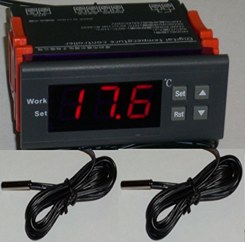 12V Differential Temperature Controller T2-T1 Thermostat Water Heater ...