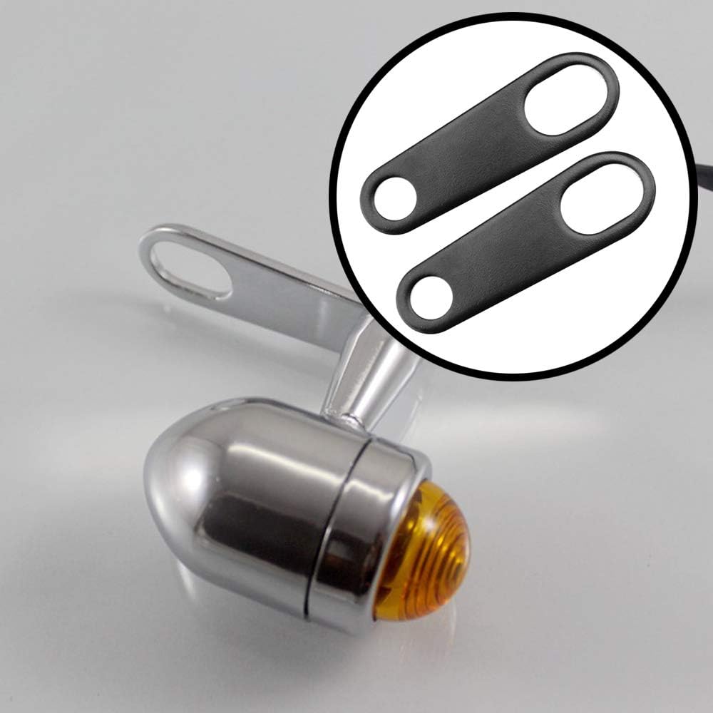 6 PCS Motorcycle Turn Signal Bracket Indicator Light Lamp Holder Retro ...