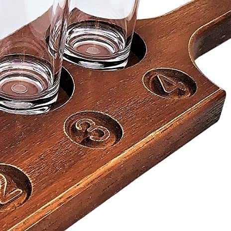 Beer Flights Set – Amish Made Solid Oak Beer Flight – Set of Two - Hand ...