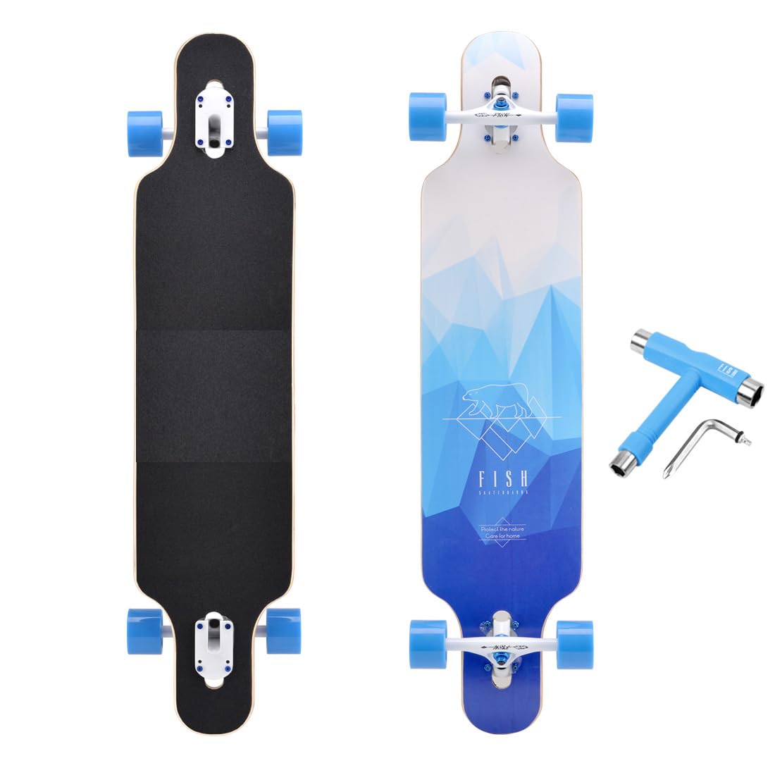 Mua Longboard, 8-Ply Maple Wood Cruiser Complete Skateboard, Longboards ...