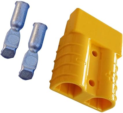 Batterie Stecker 50A 4-6 mm2 gelb Steckverbinder für Gabelstapler Kabel ...