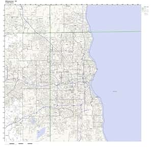Amazon.com: Milwaukee, WI ZIP Code Map Laminated: Home & Kitchen