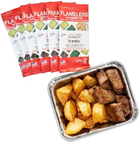 Flameless Food Warming Pads (6 Pack) - Food Warmers for Parties Buffet ...