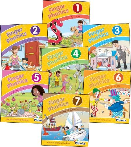 Finger Phonics Books 1-7: 9781844146505: Amazon.com: Books