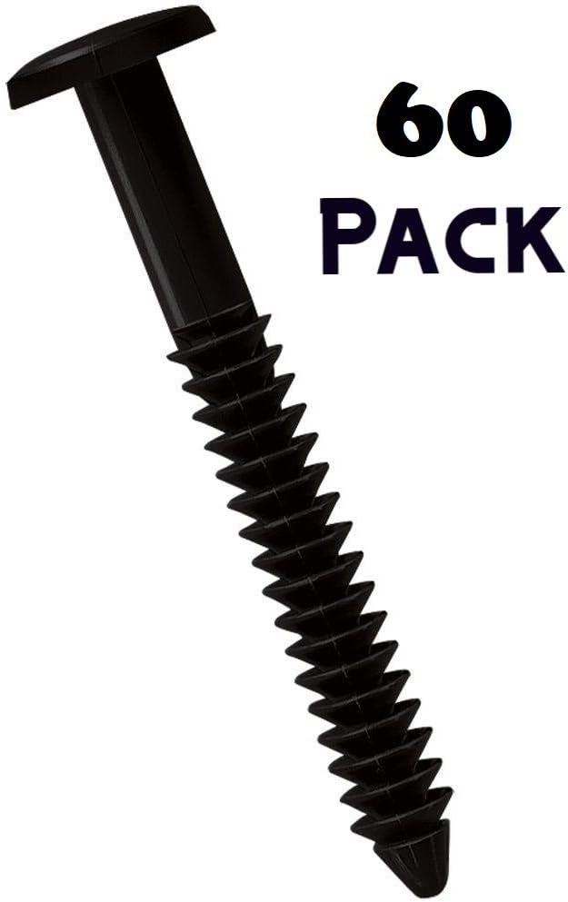 Amazon.com: Mid America Black 3" Shutter Lok Peg Fasteners 60 Pack ...